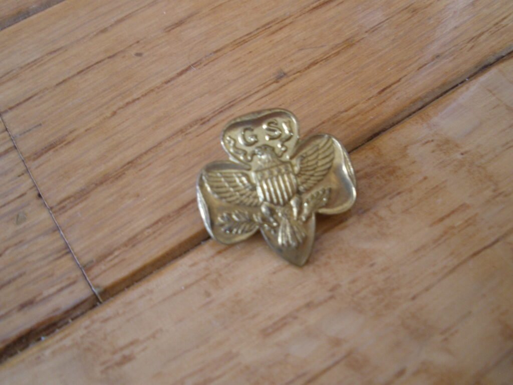 1960s GIRL SCOUT Type 5 MEMBERSHIP LAPEL PIN – SUPERNOVA ANTIQUES