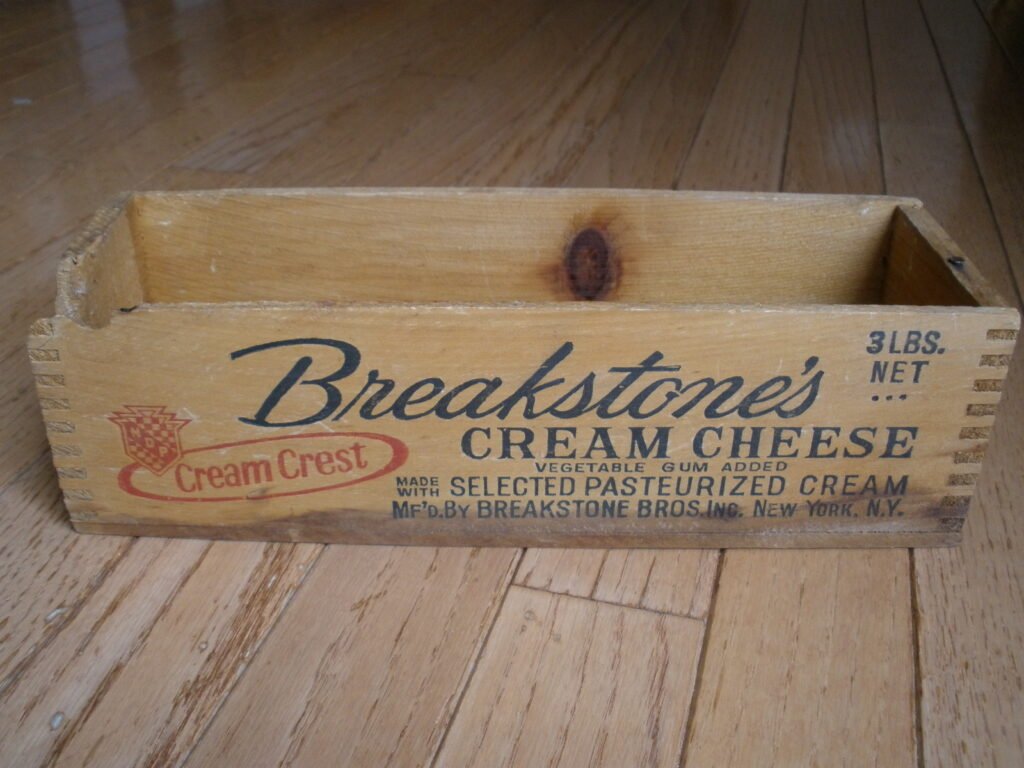 Vintage BREAKSTONE CREAM CHEESE BOX – SUPERNOVA ANTIQUES
