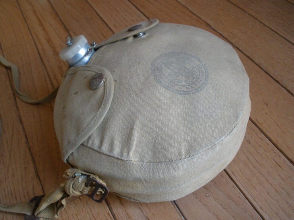 Mid-Century BOY SCOUT ALUMINUM CANTEEN & CANVAS COVER – SUPERNOVA ANTIQUES