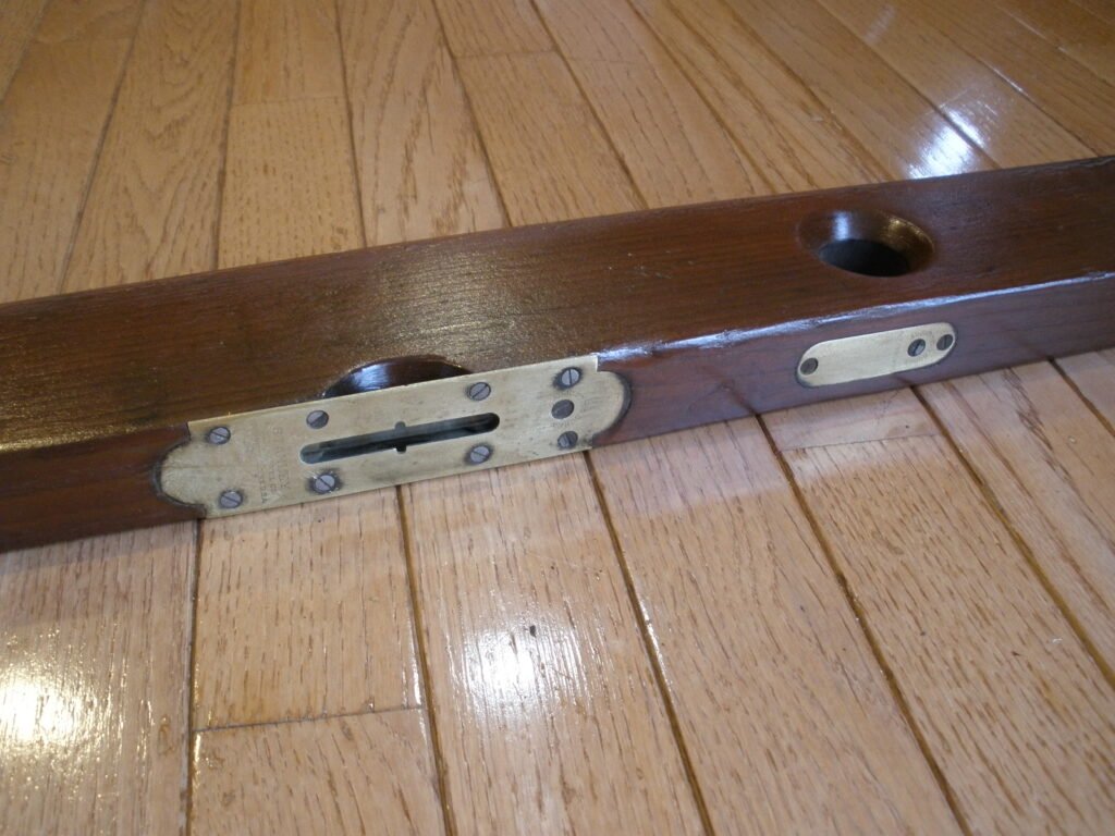 Antique 1890 STANLEY LEVEL WOOD & BRASS – SUPERNOVA ANTIQUES