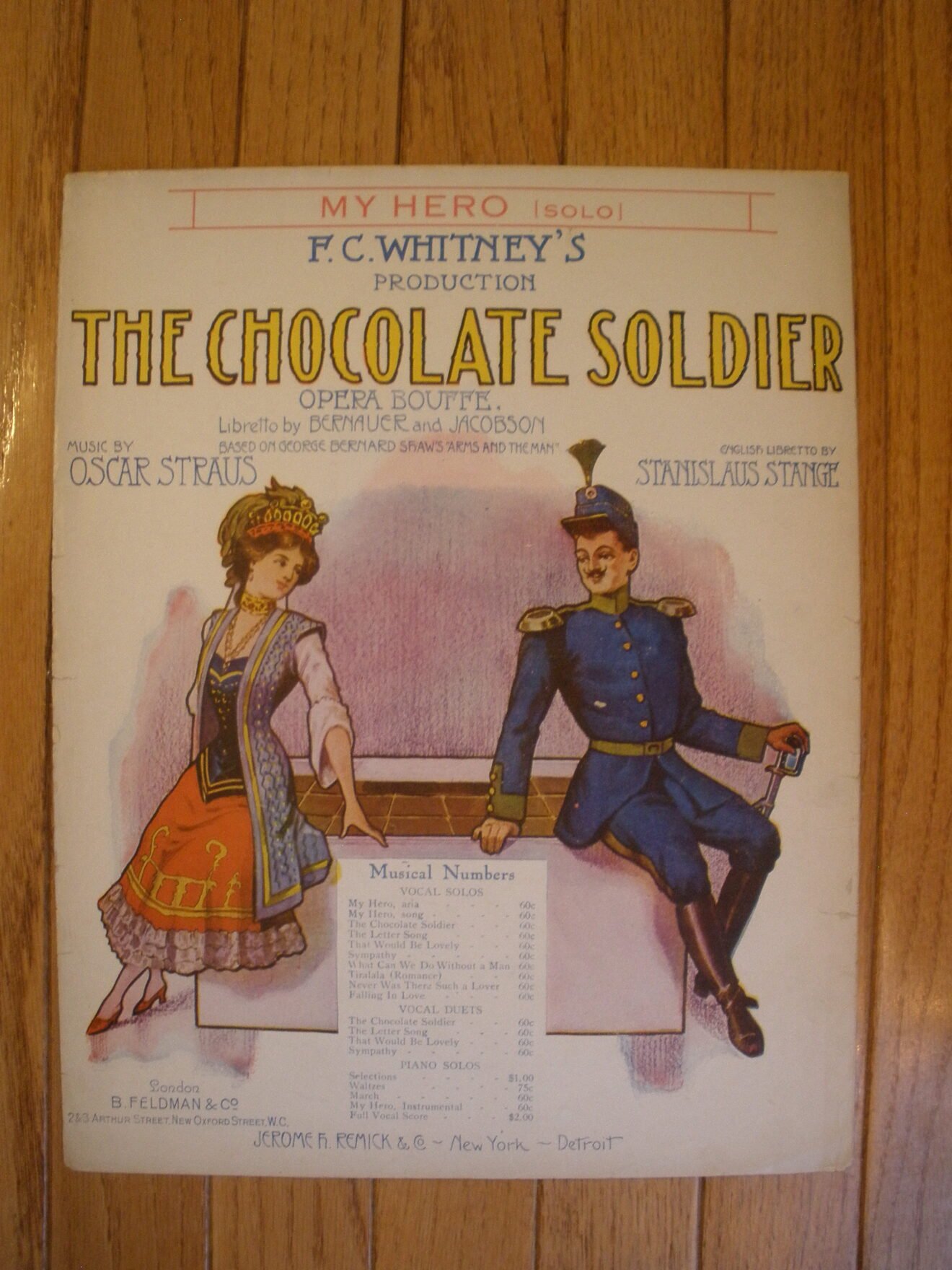 1908 – The Chocolate Soldier – SUPERNOVA ANTIQUES