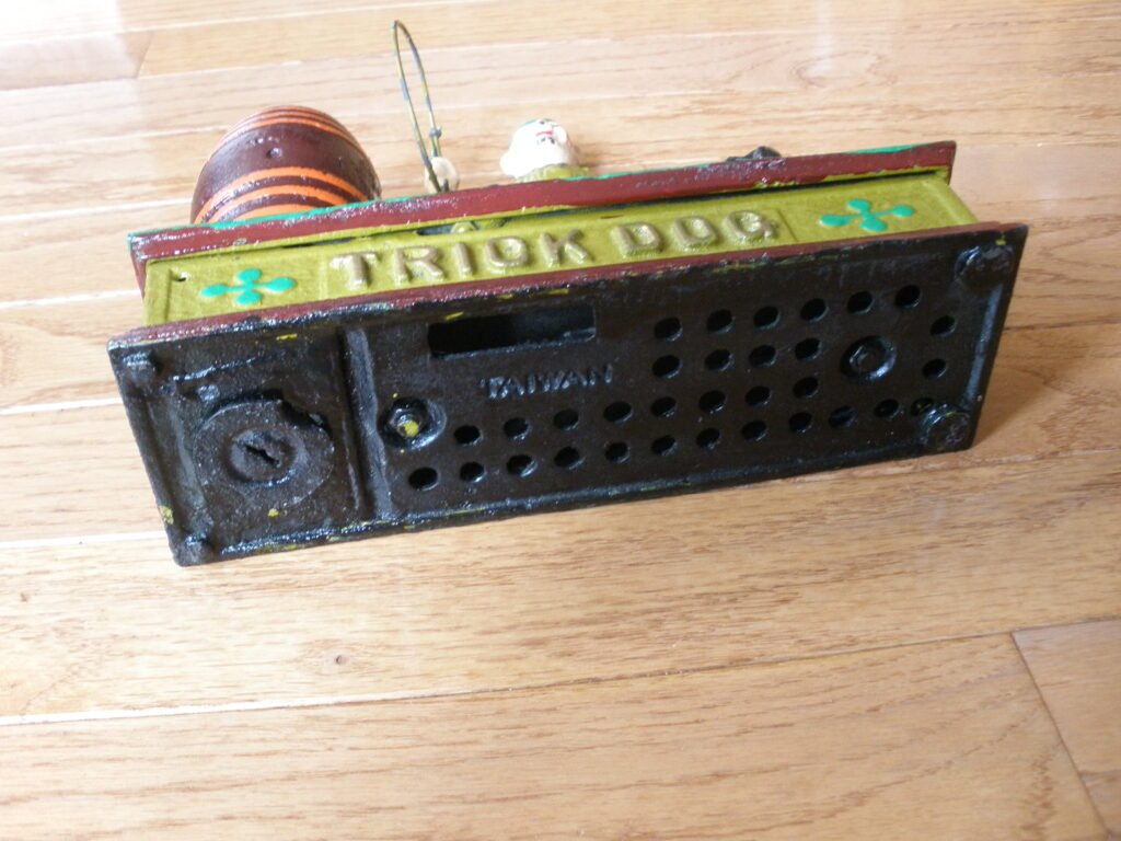 TRICK DOG & CIRCUS CLOWN MECHANICAL SAVINGS BANK – SUPERNOVA ANTIQUES