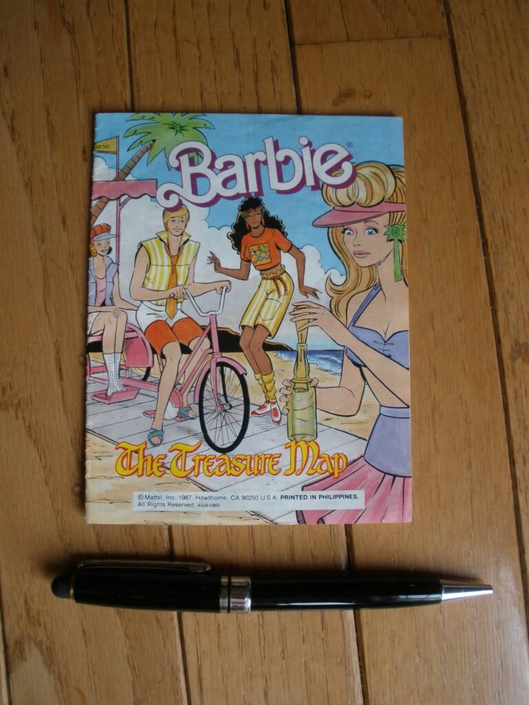 1987 BARBIE MINATURE COMIC BOOK – THE TREASURE MAP – SUPERNOVA ANTIQUES