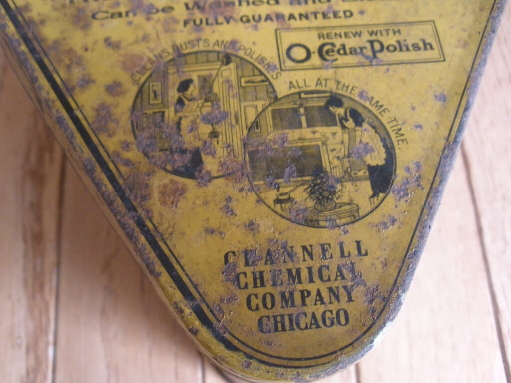 1920s O-CEDAR MOP POLISH TIN – Channell Chemical Company, Chicago ...