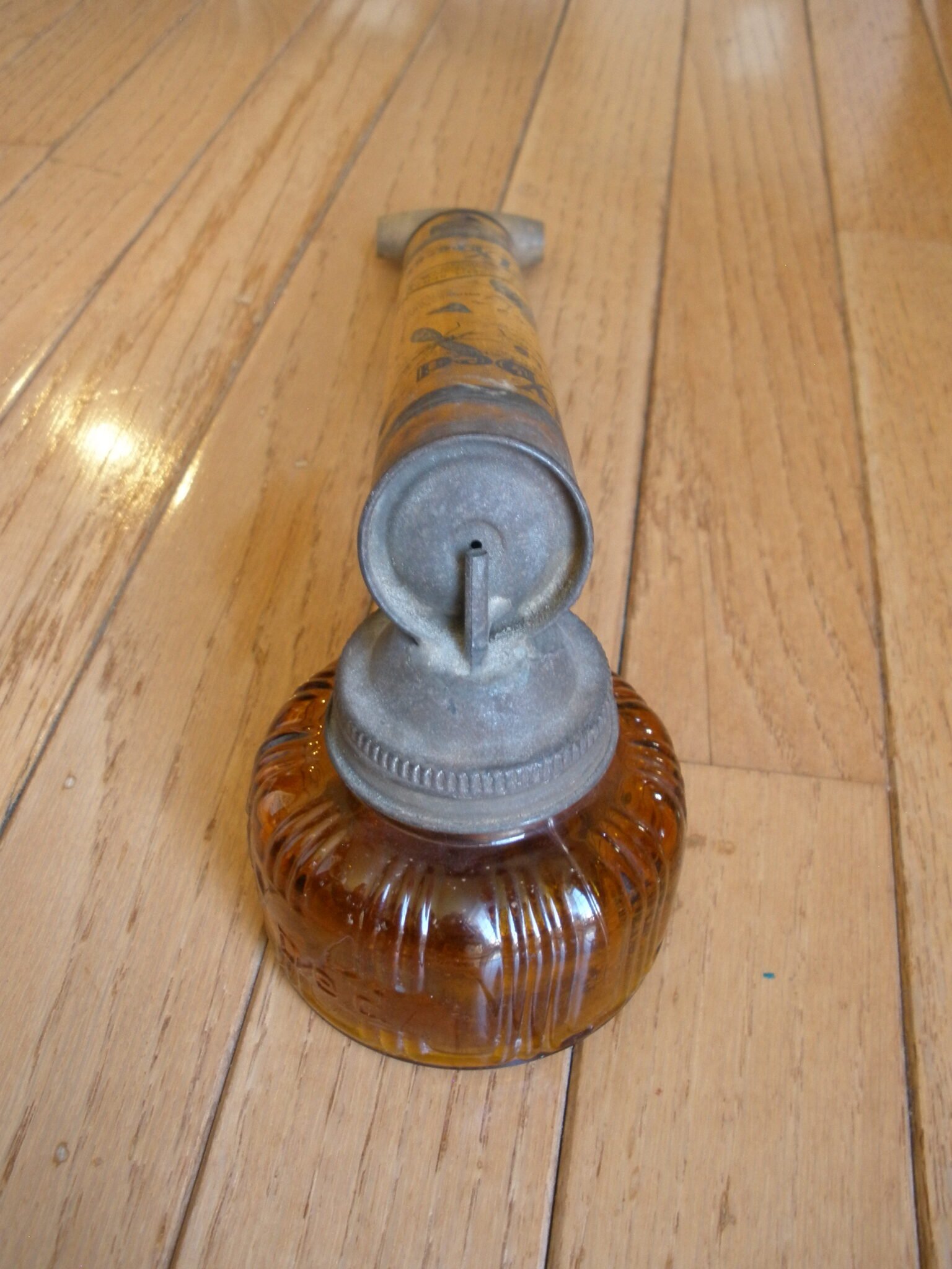 1940s FLY DED INSECT SPRAYER & Original AMBER GLASS Bottle – SUPERNOVA ...